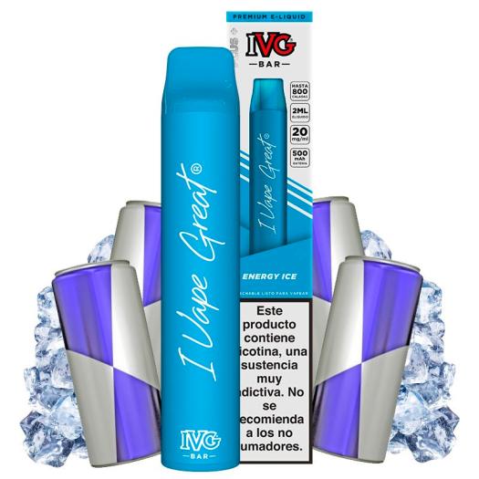 Energy Ice 600puffs Ivg Bar Plus 20mg Pod Descartável 】🏅